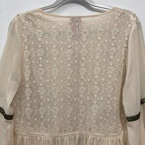 V Cristina | Tops | V Cristina Embellished Tunic Blouse Long Bell ...